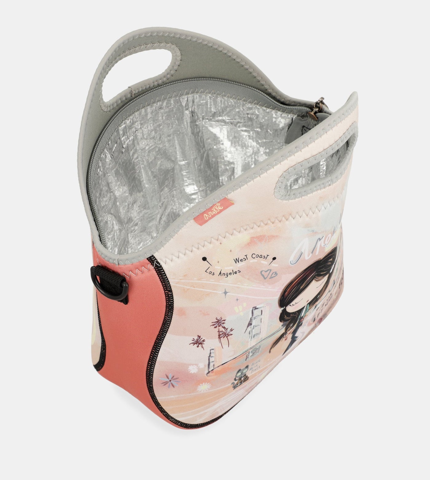 Peace Love neoprene lunch bag Anekke GB